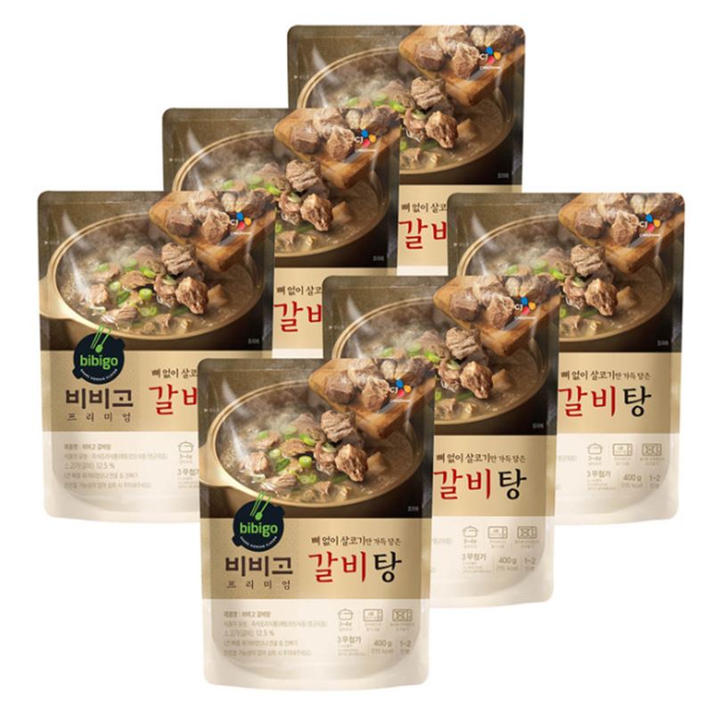 띵굴마켓 : CJ 비비고 갈비탕 400g x 6개